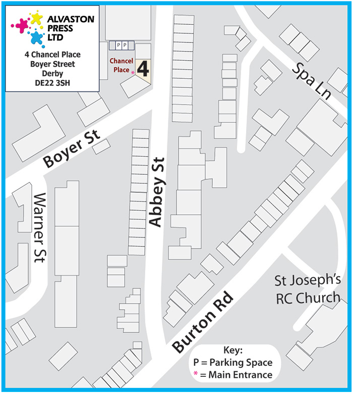 Contact Alvaston Press with your Printing Requirements - Derby